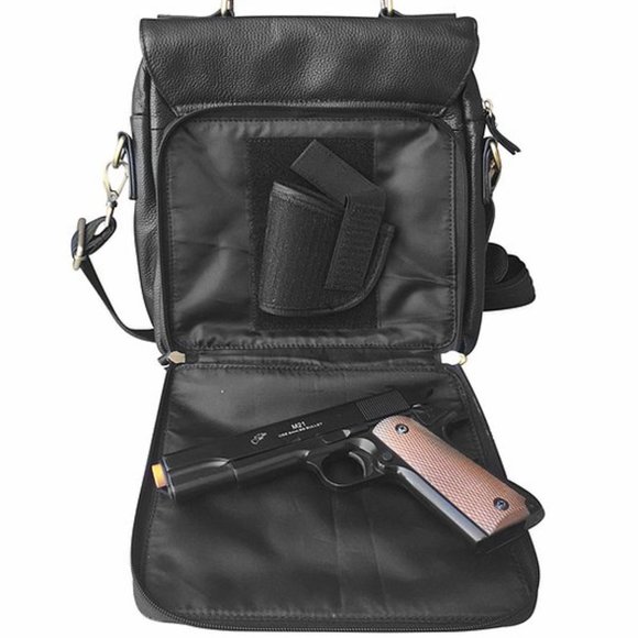 Roma Leather | Bags | Classic Leather Concealment Satchel | Poshmark